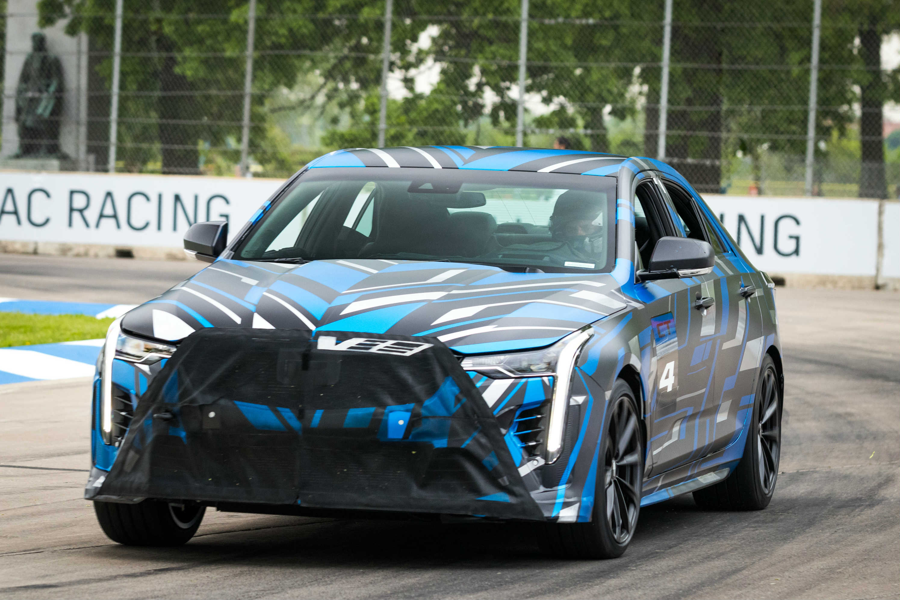 Cadillac Brings Camouflaged V-Series Prototypes to Detroit Grand Prix
